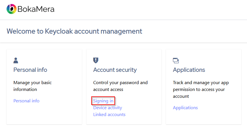 Aktivera 2FA authentisiering – BokaMera