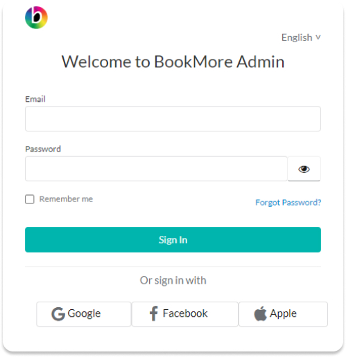 Log in for Admin – BokaMera